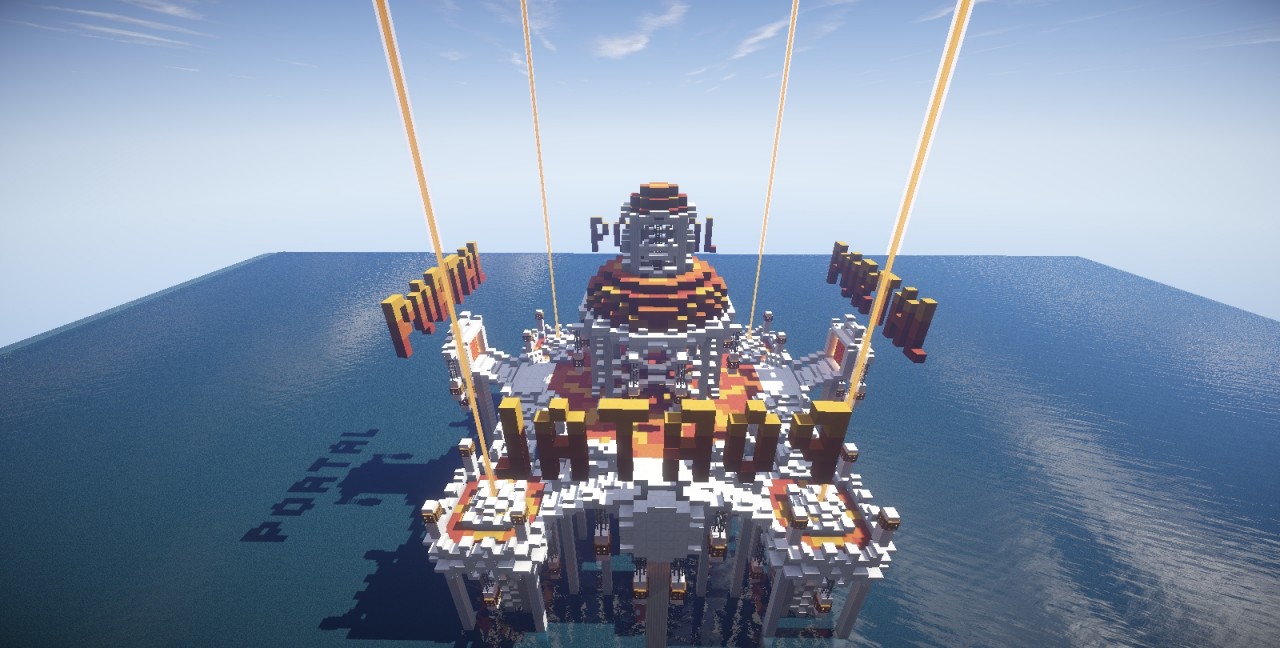 Out at Sea | Spawn Hub Design Minecraft Map