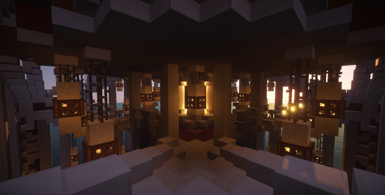 Out at Sea | Spawn Hub Design Minecraft Map