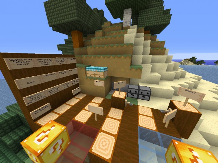 Lucky Block Parkour Minecraft Map
