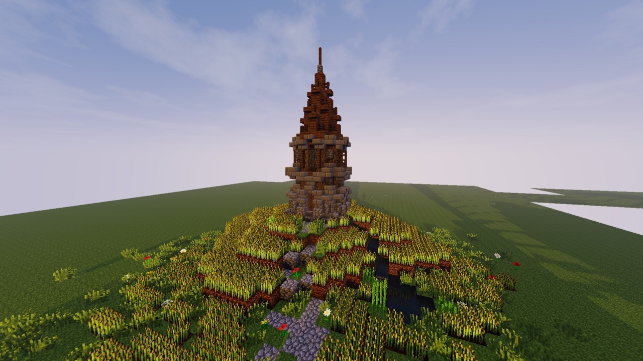 Wheat Field Tower Minecraft Map