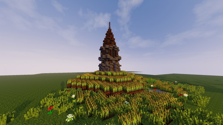 Wheat Field Tower Minecraft Map