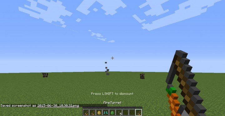 Handheld Weapons In One Command Minecraft Map