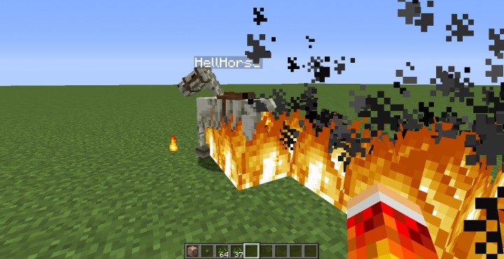 Elemental Horses in One Command Minecraft Map