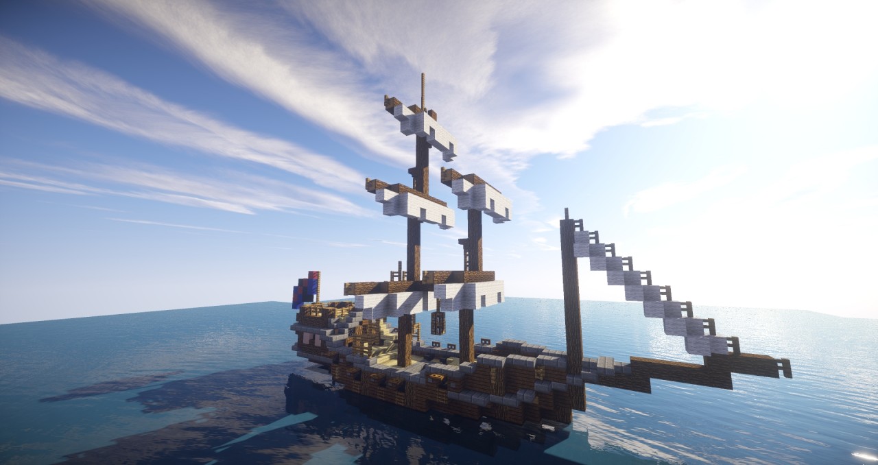 Small Medieval Ship 001 |WoK| Minecraft Map