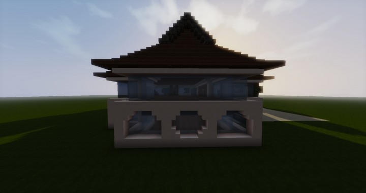 Medium-Sized Modern House Minecraft Map