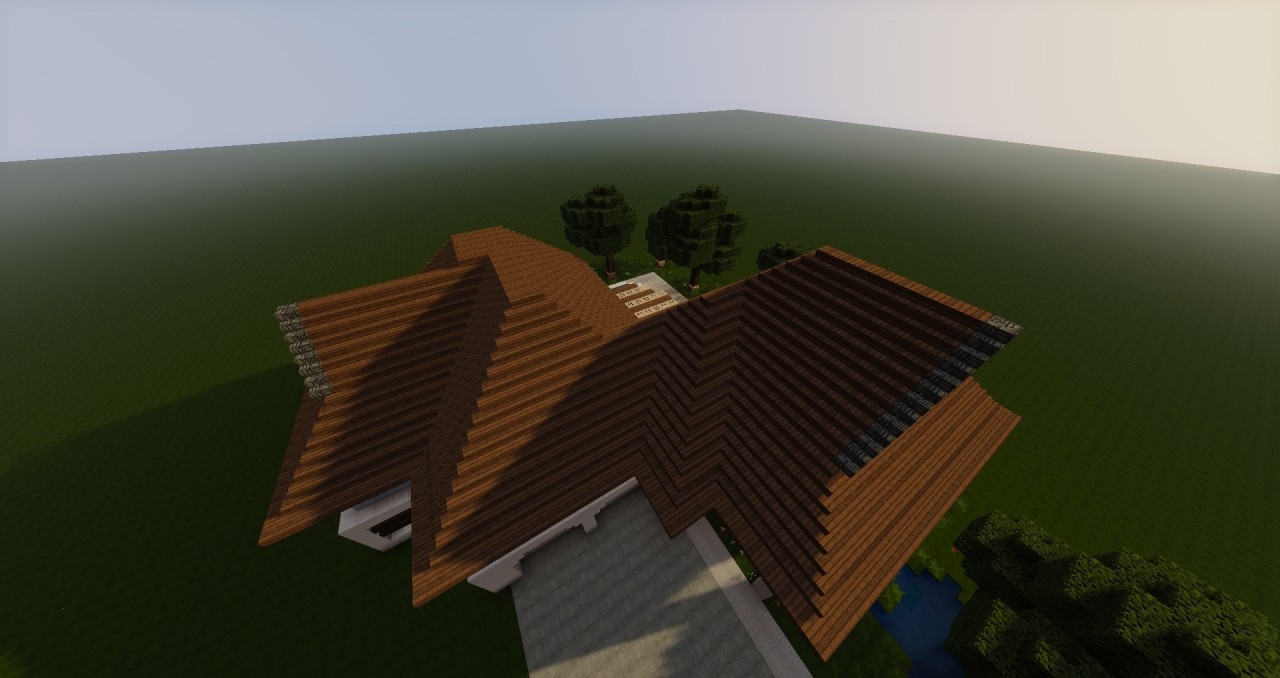 Medium-Sized Modern House Minecraft Map