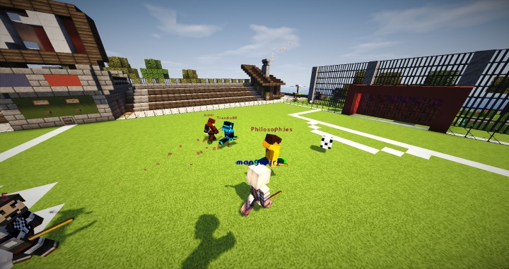 [Concept] Soccer / Fussball in Vanilla-Minecraft Minecraft Map