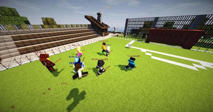 [Concept] Soccer / Fussball in Vanilla-Minecraft Minecraft Map