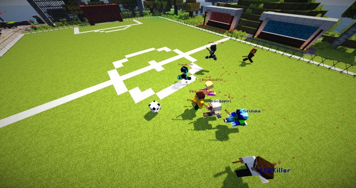 [Concept] Soccer / Fussball in Vanilla-Minecraft Minecraft Map