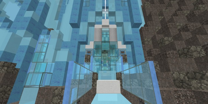 Elsa's Ice Castle Minecraft Map