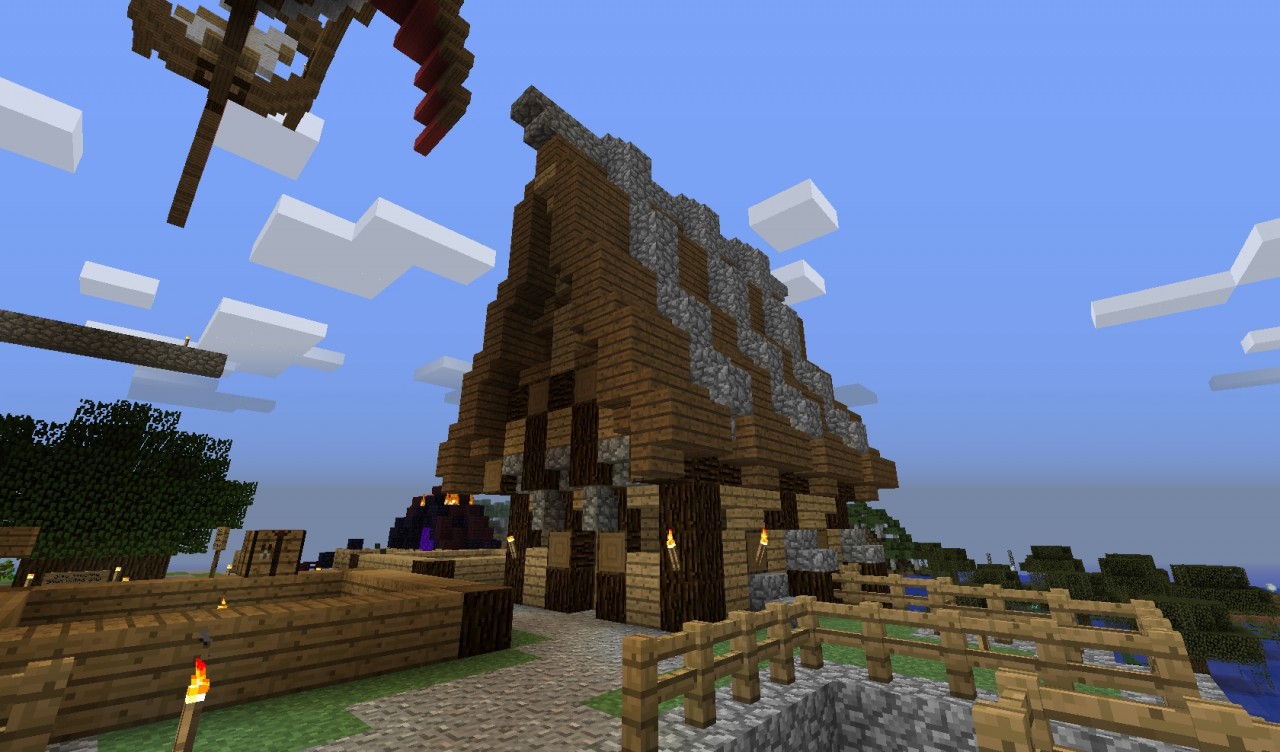 Wool storage house Minecraft Map