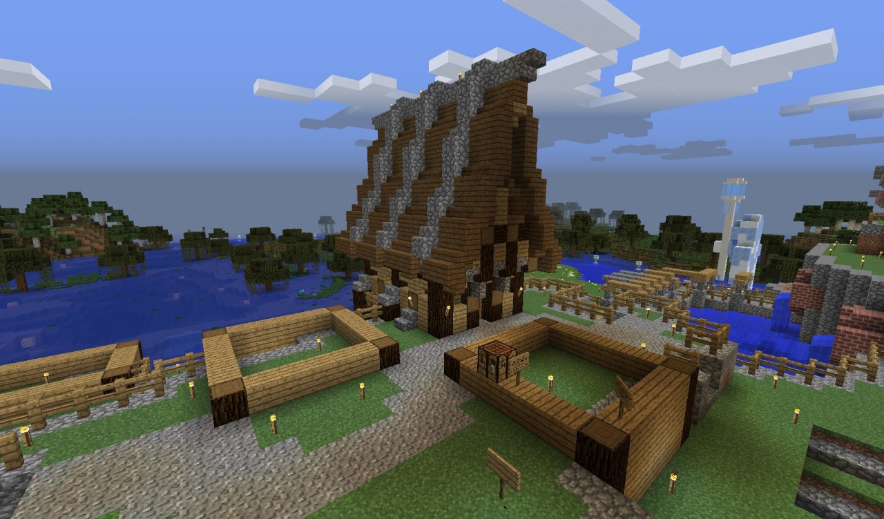 Wool storage house Minecraft Map