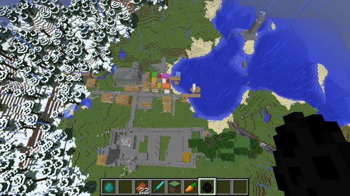 Medieval Fort and Village Minecraft Map