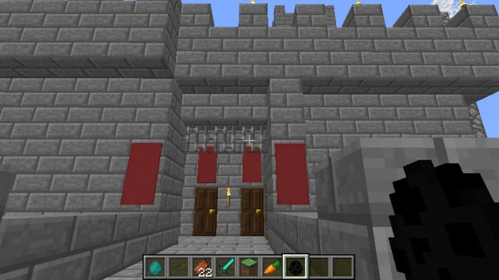 Medieval Fort and Village Minecraft Map