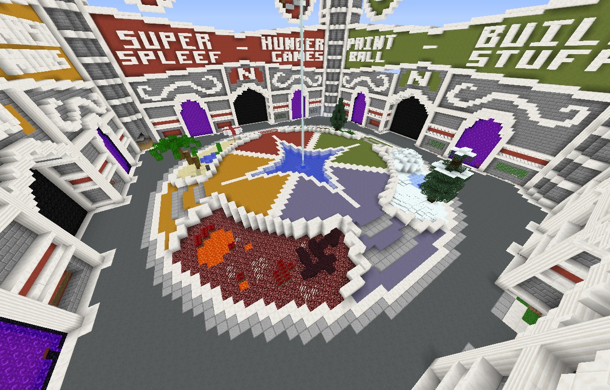 A Server Hub (Completely Customizable) Minecraft Map