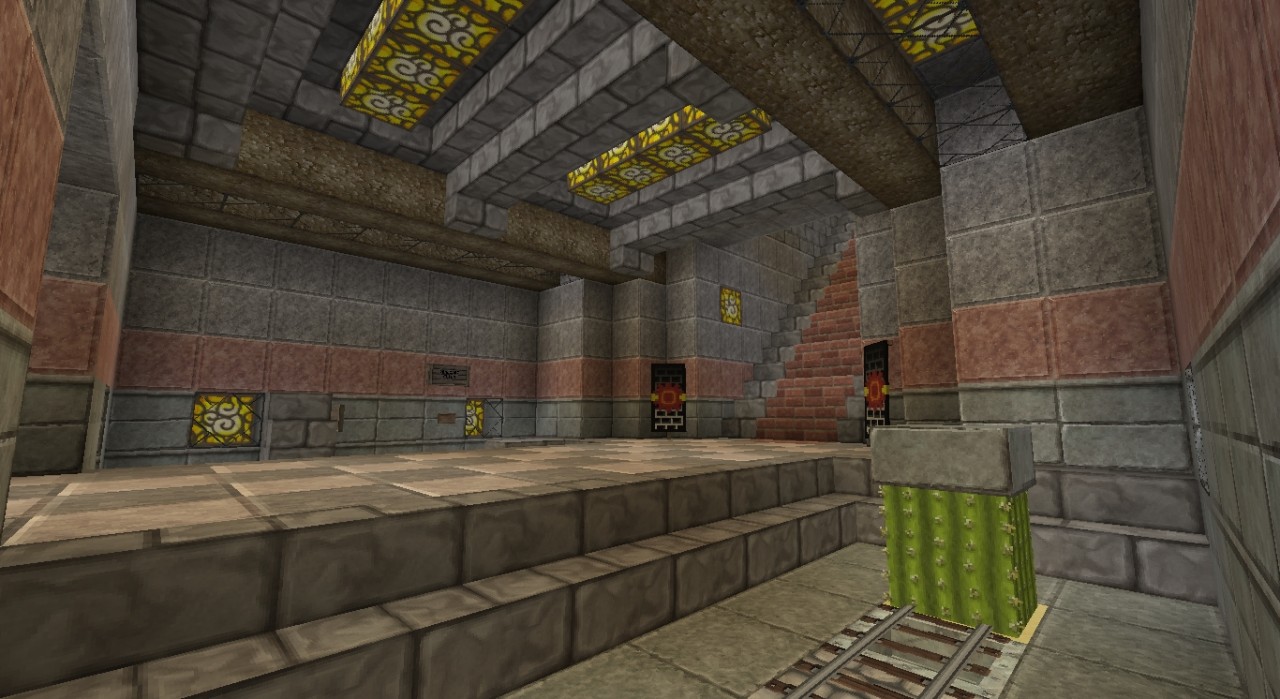 Survival railroad / railway / railstation Minecraft Map