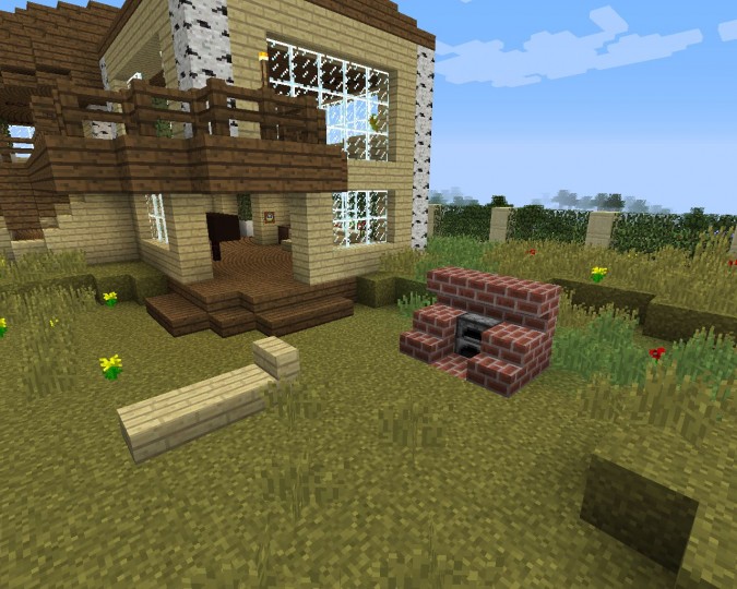 birch & spruce house Minecraft Map