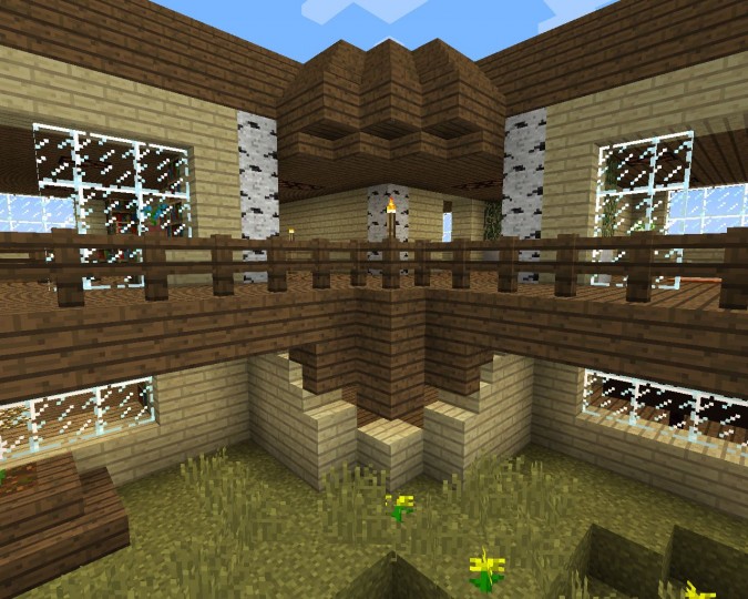 birch & spruce house Minecraft Map