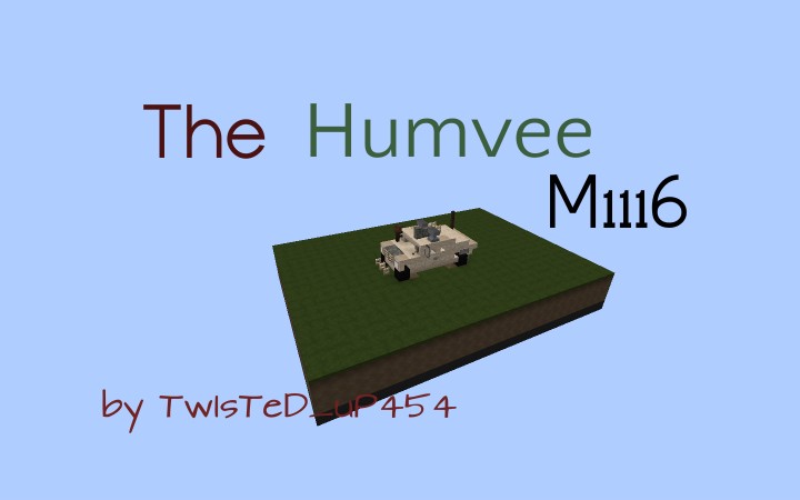 HMMWV (Humvee) M1116 Minecraft Map