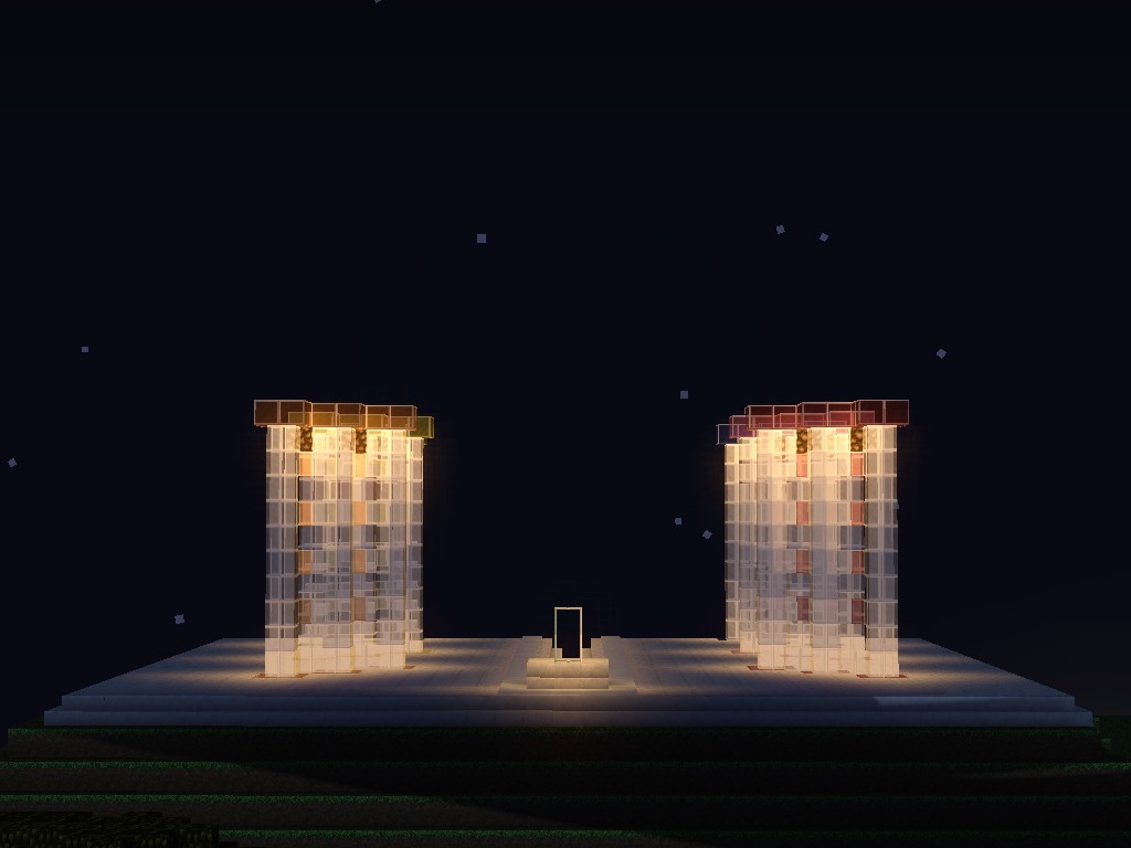 Stained and Pane Glass Light structure (With Tutorial) Minecraft Map