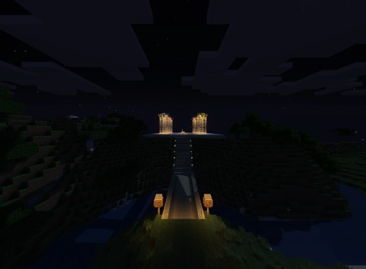 Stained and Pane Glass Light structure (With Tutorial) Minecraft Map