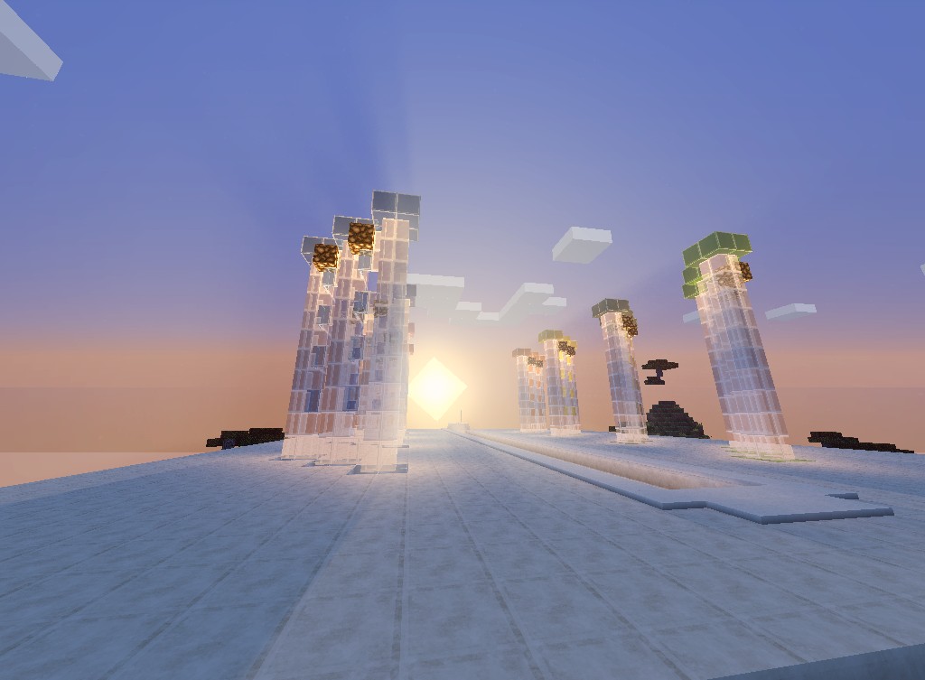 Stained and Pane Glass Light structure (With Tutorial) Minecraft Map