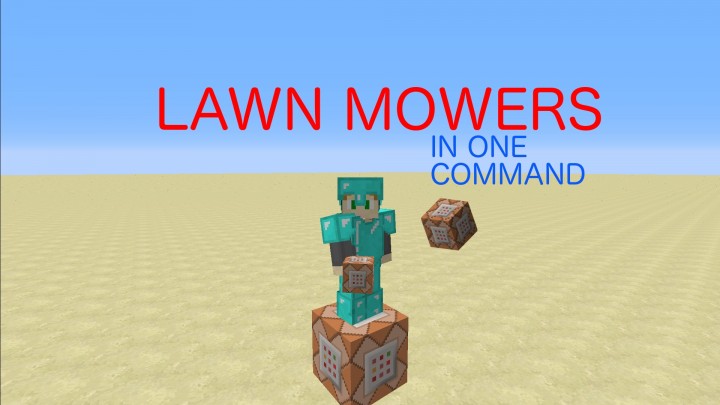 Lawn Mowers in Only One Command for Minecraft 1.8+