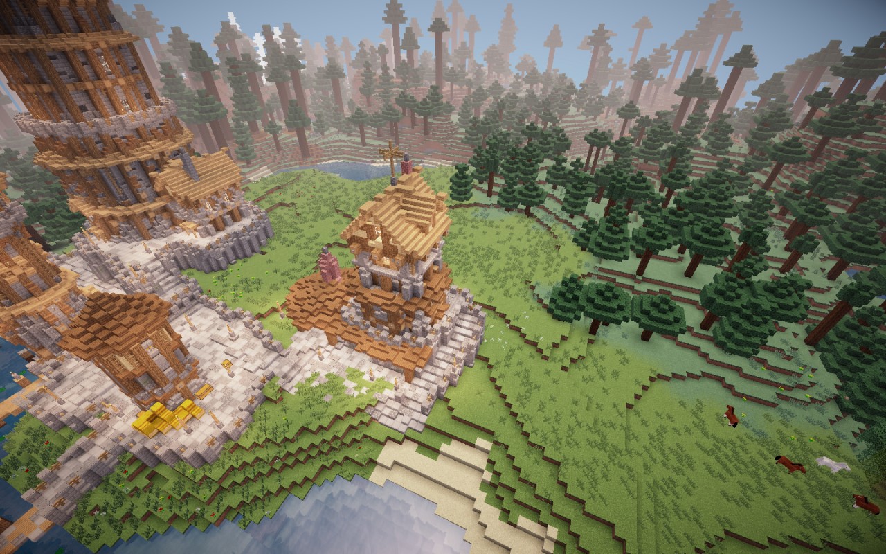 Medieval Shore Settlement WIP Minecraft Map