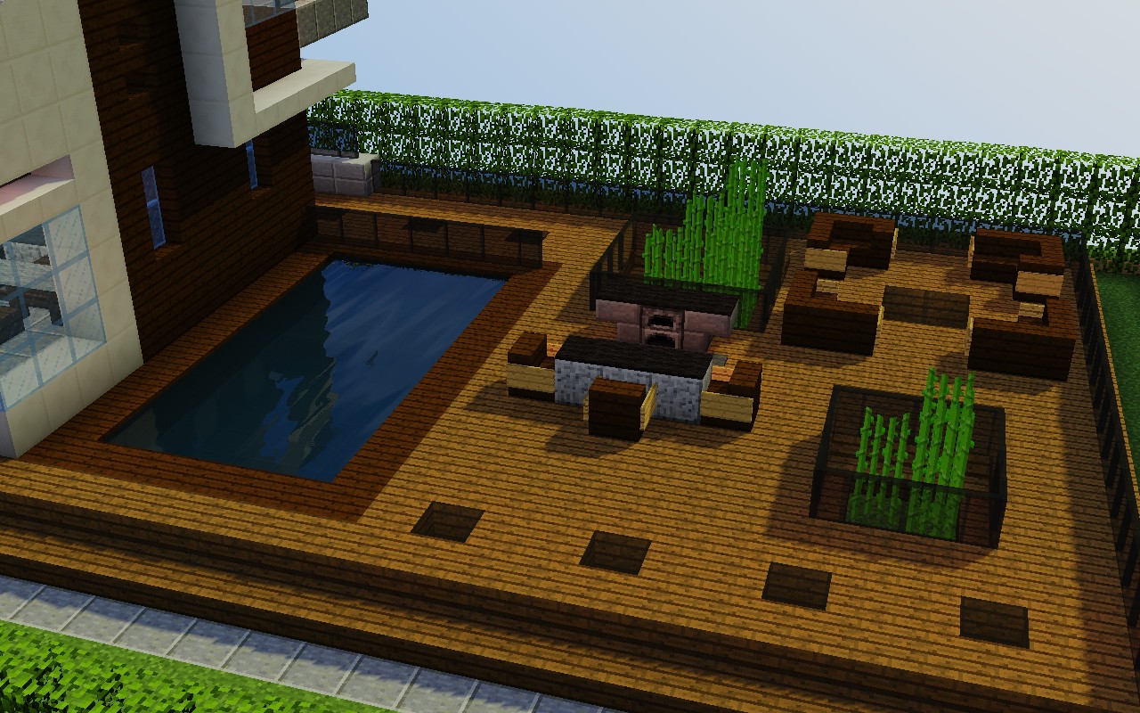 Modern House with Patio (DOWNLOAD) Minecraft Map