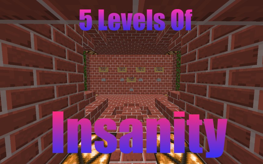 5 Levels Of Insanity Minecraft Map