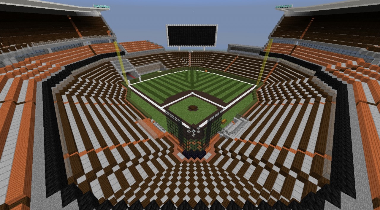 My Custom MLB Baseball Park Minecraft Map