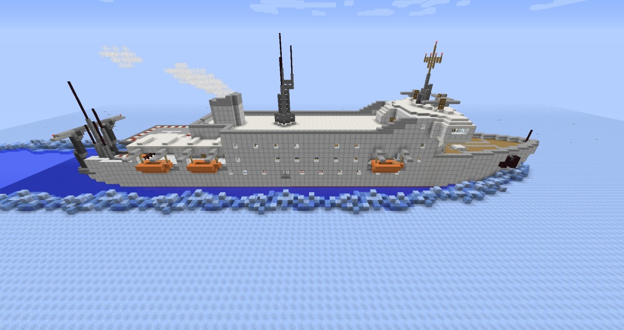 Icebreaking exploration vessel Minecraft Map