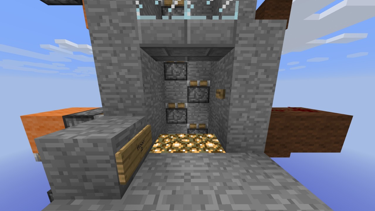 Ultra compact redstone multi floor elevator By: Domza22 Minecraft Map