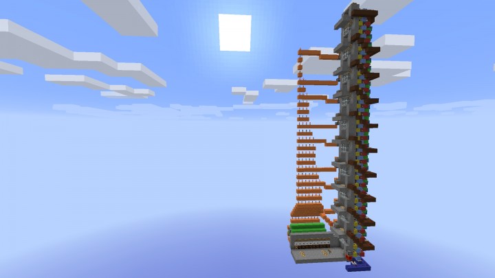 Ultra compact redstone multi floor elevator By: Domza22 Minecraft Map