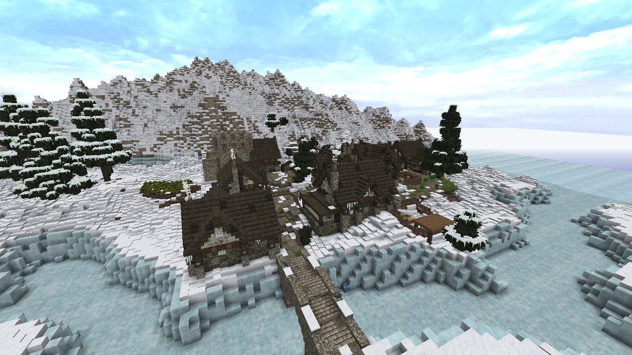 Frozen Island - Medium House #2 Minecraft Map