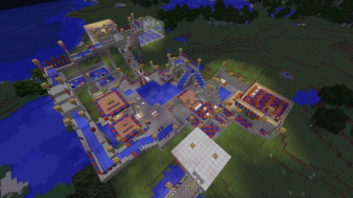 Town Water Park July 4th Update + FIREWORK DISPLAY Minecraft Map