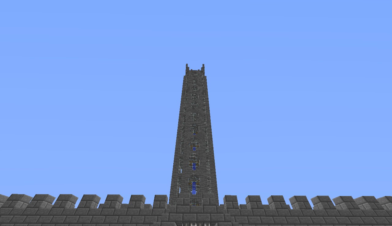 Big Stone Brick Tower Minecraft Map