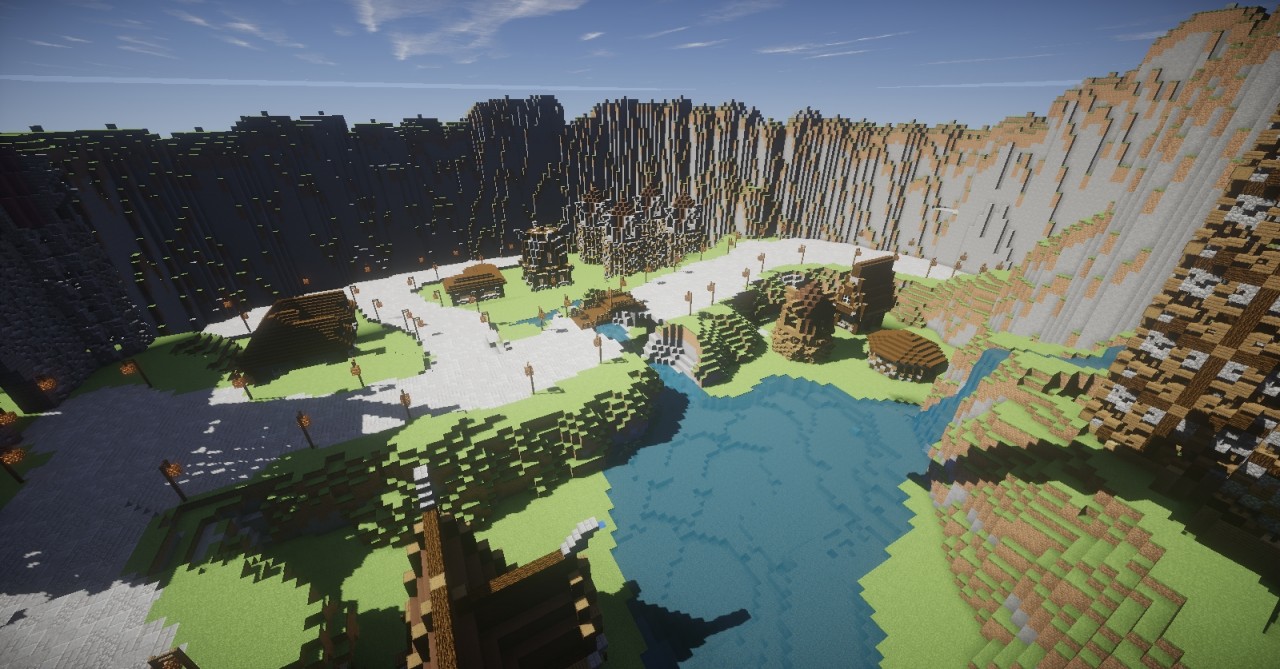FireBuilds - MainArena Map In Medieval Style Minecraft Map