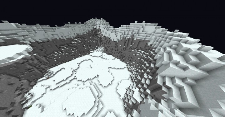 Snowy Mountains Minecraft Map