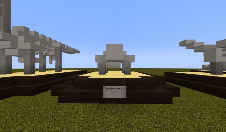 Dinosaur Skeletons | Almost 1:1 Scale Minecraft Map