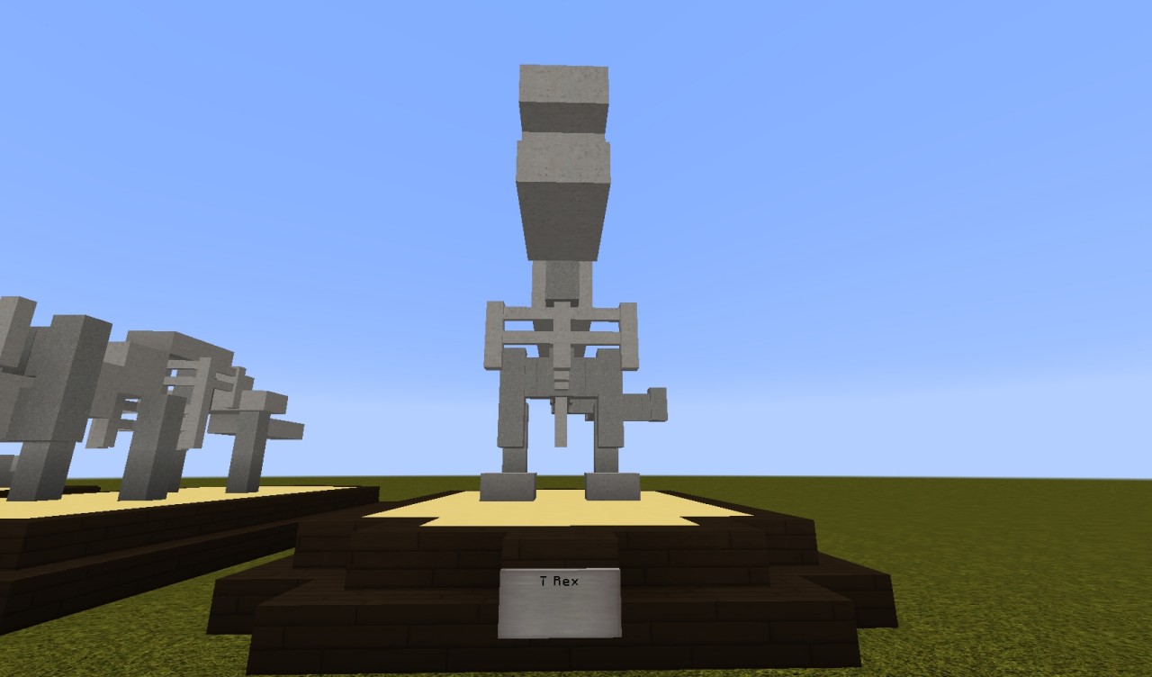 Dinosaur Skeletons | Almost 1:1 Scale Minecraft Map