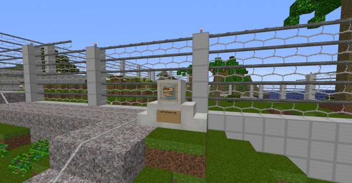 Jurassic park Minecraft Map