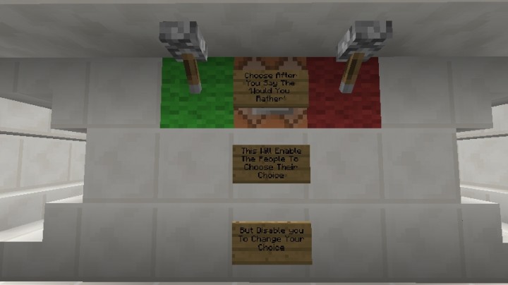 Would You Rather Minecraft Map