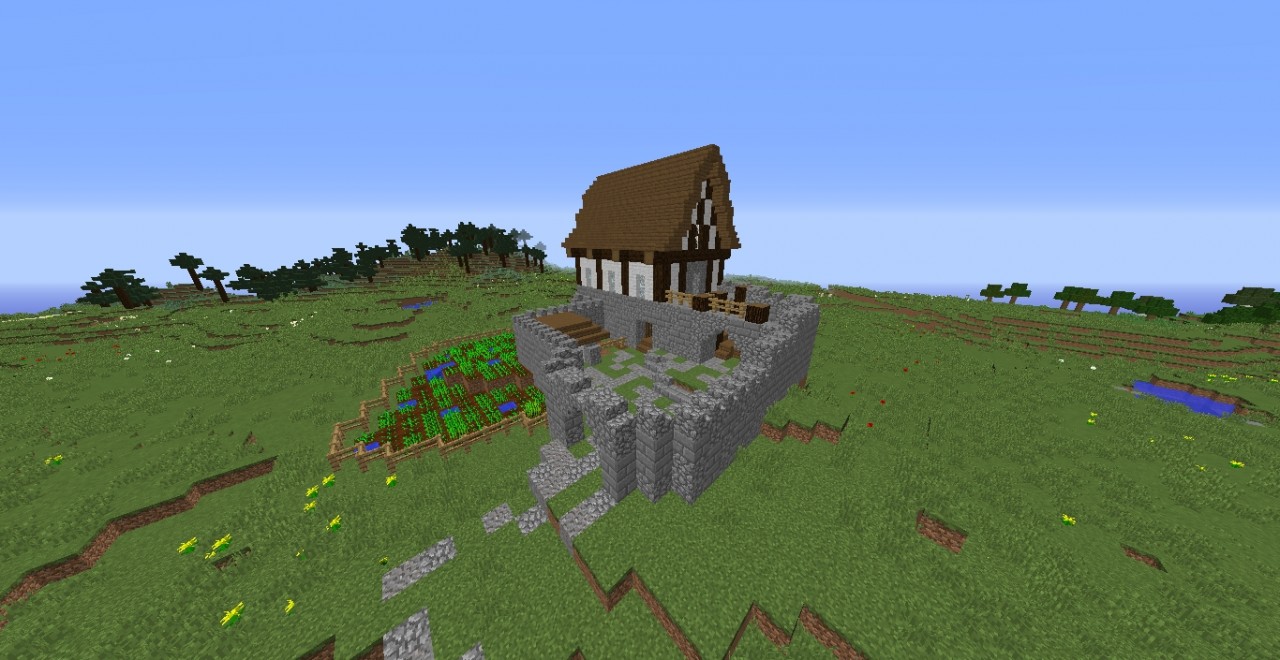 Medieval Farm Villa Minecraft Project