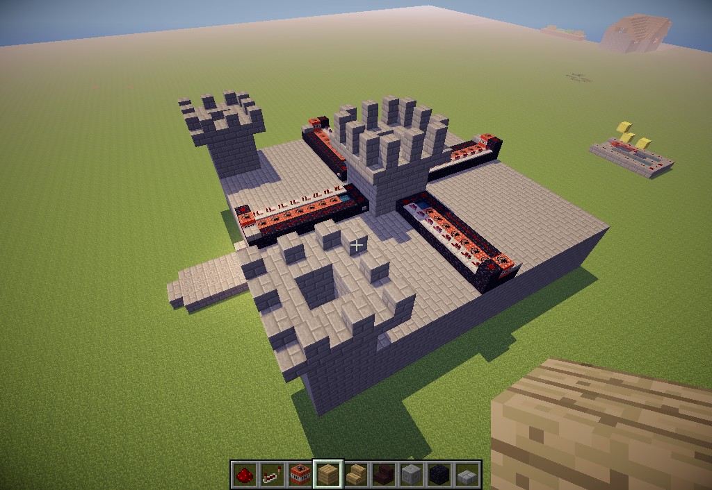 Epic Castle with 4 TNT Cannons Minecraft Map