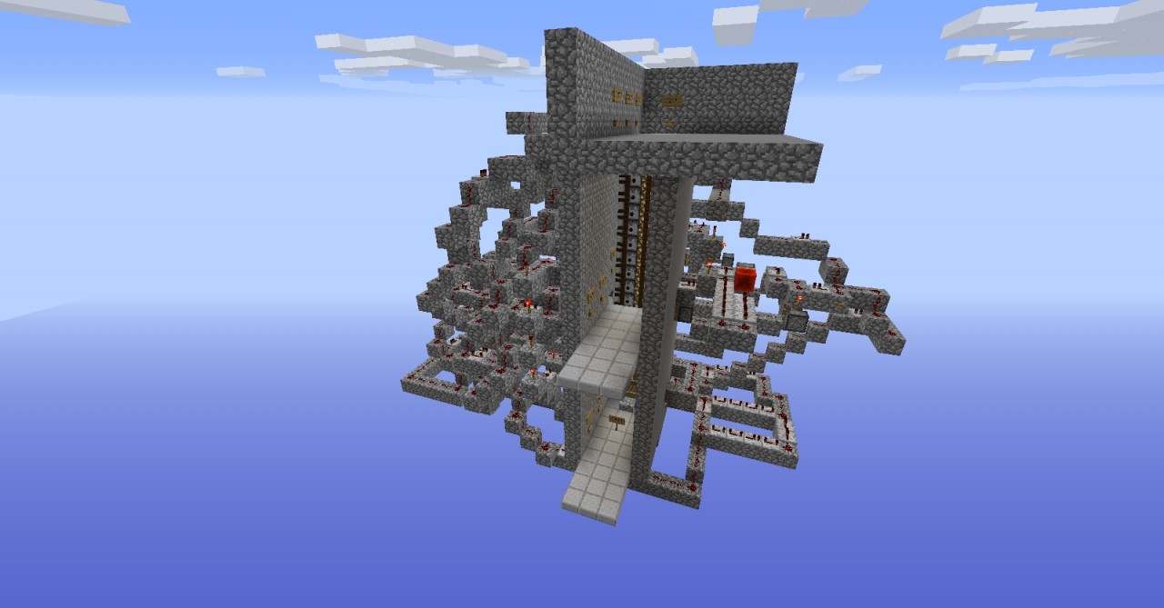 Boat Elevator 3 Floors Minecraft Map
