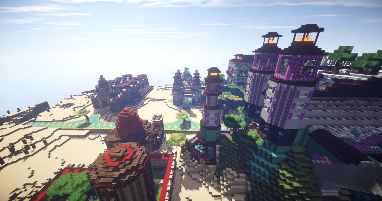 Sunset Kingdom Minecraft Map