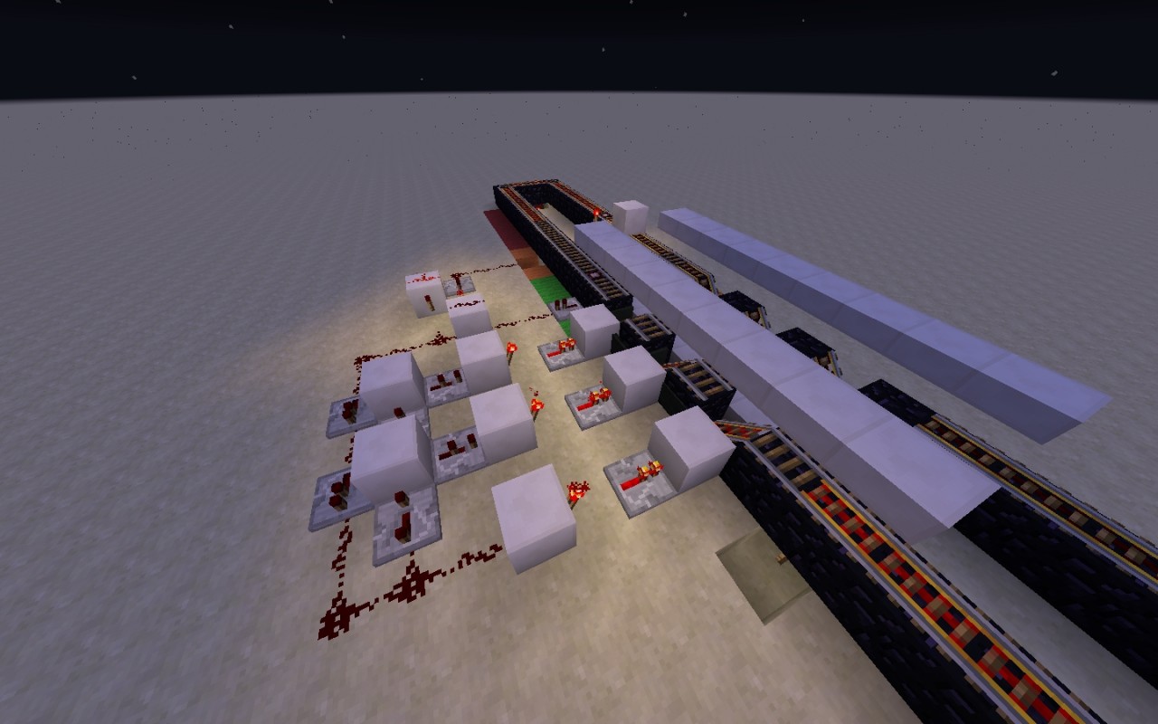 Fully Automatic and Modular Train Station Minecraft Map