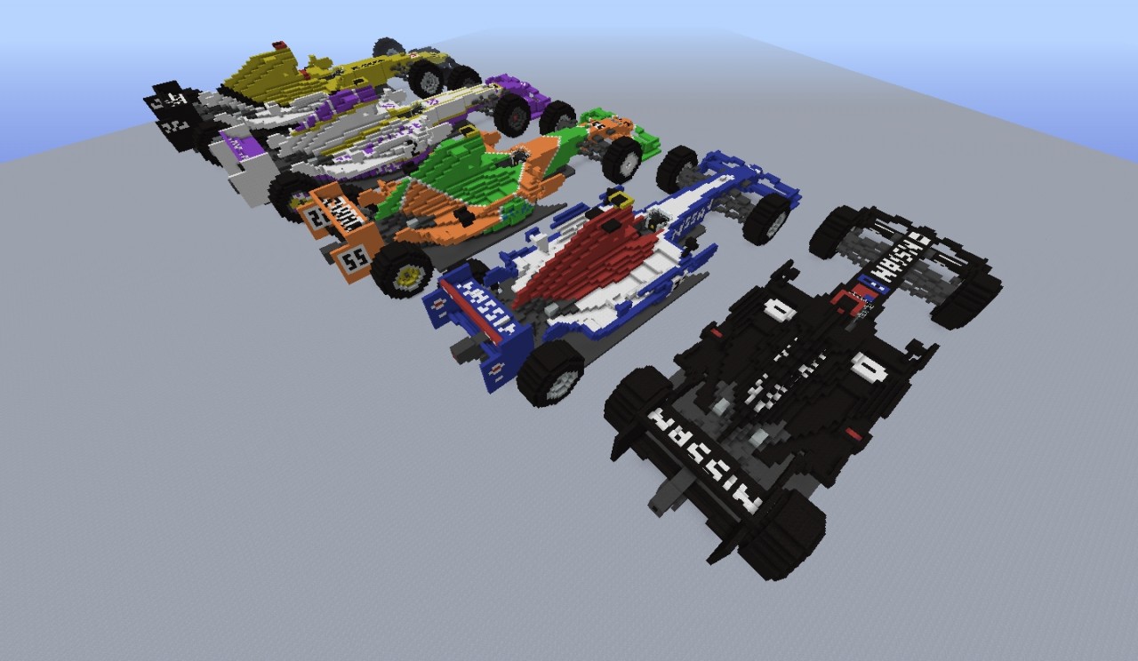 Fantasy F1 Liveries Pack Minecraft Map