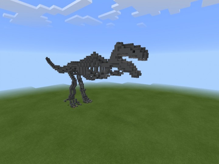 T-Rex skeleton Minecraft Map
